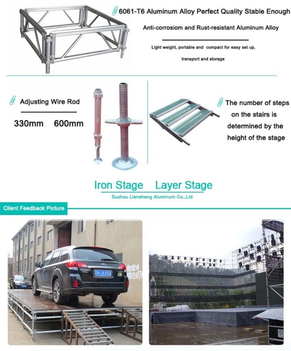 New Style Portable Retractable Stage | Liansheng Aluminum Industry